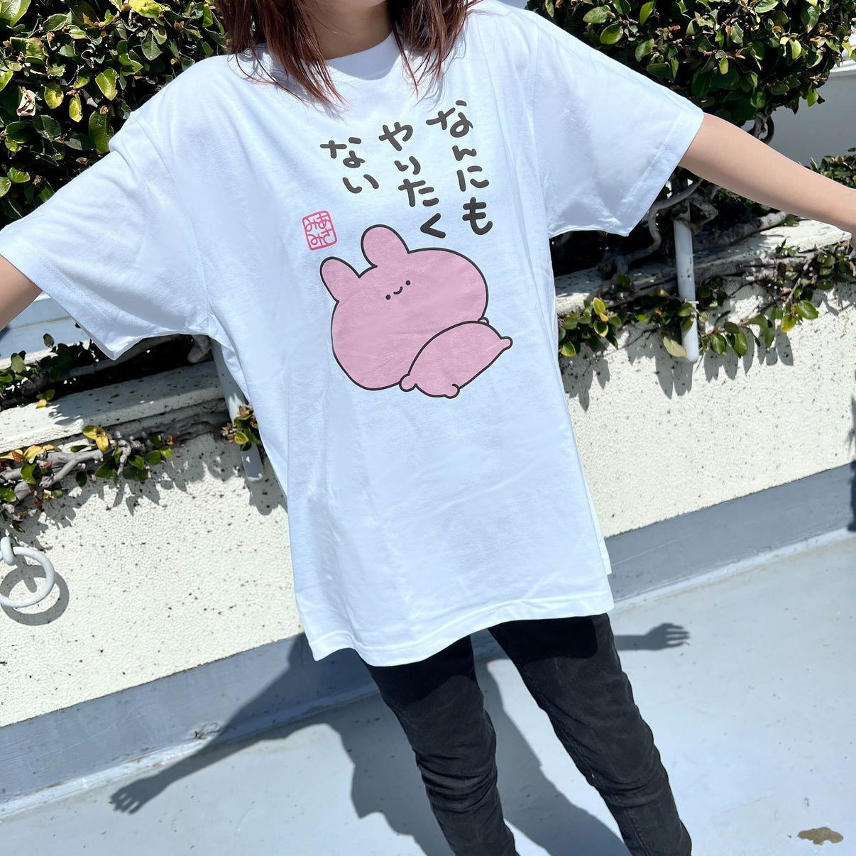【あさみみちゃん】なんにもやりたくないTシャツ【5月中旬発送】 – SimpleSideMascots（サイマス）公式オンラインショップ